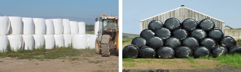 2 Reasons to store round bales on the flat side